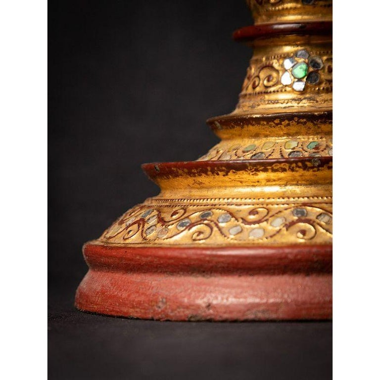 Antique Wooden Burmese Offering Vessel from, Burma For Sale at 1stDibs