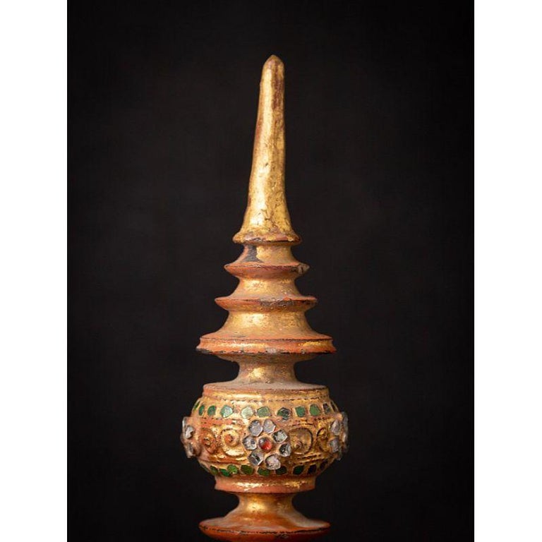 Antique wooden Burmese offering vessel from Burma Original Buddhas For ...