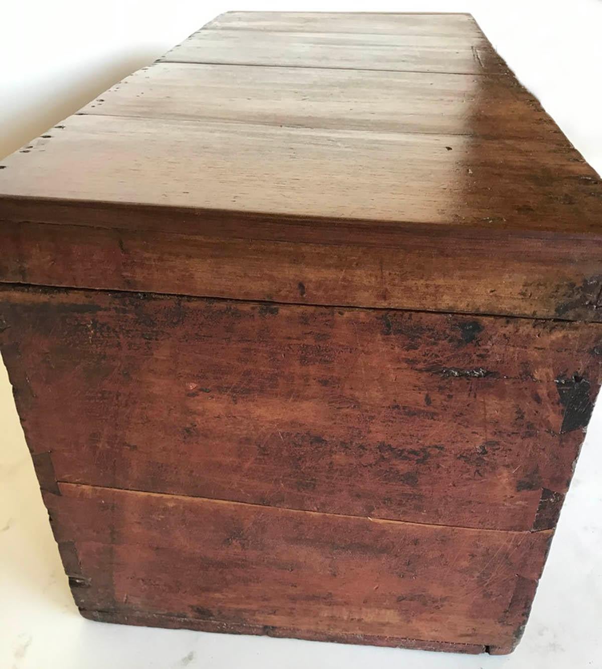 Antique Wooden Chest at 1stDibs | antique wood chest, antique wood ...