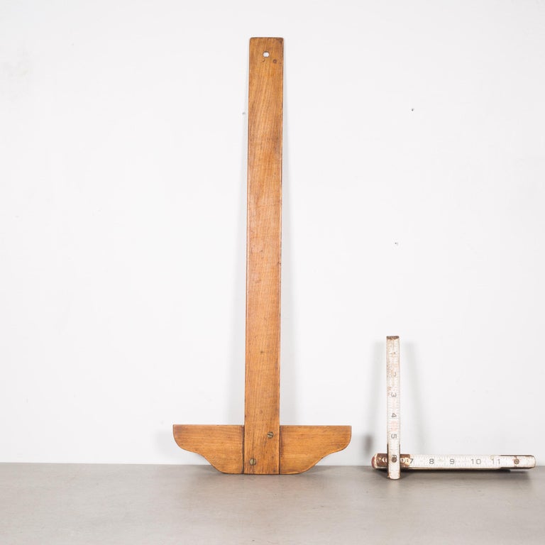Antique Wooden Drafting T-Square, circa 1940 at 1stDibs