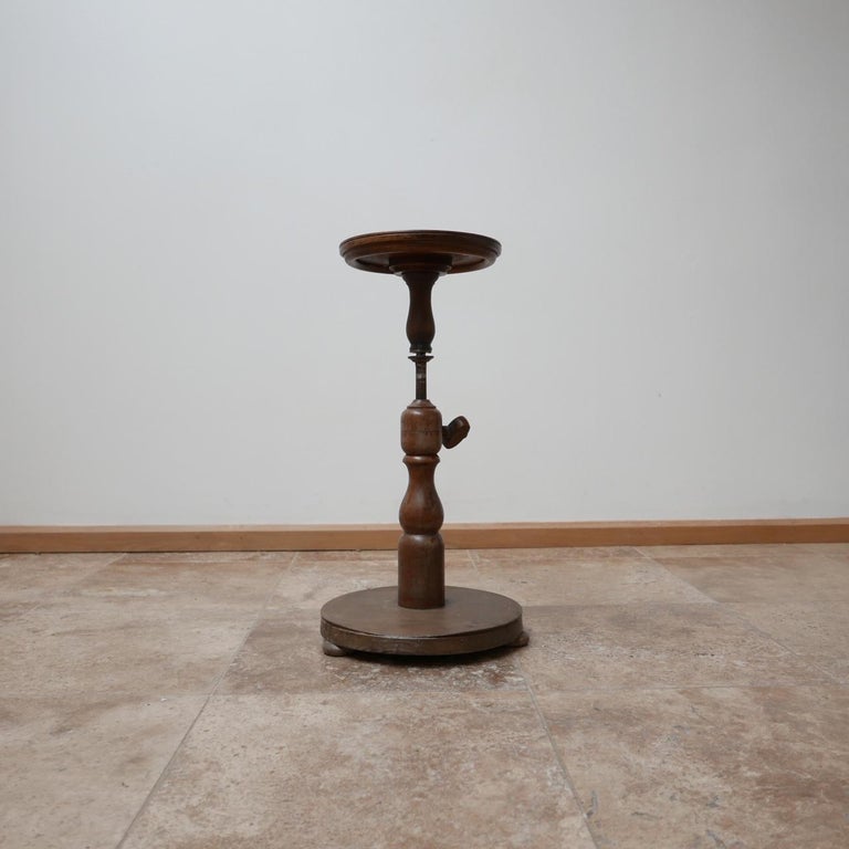 Antique Wooden French Artist Sculpture Stand For Sale at 1stDibs