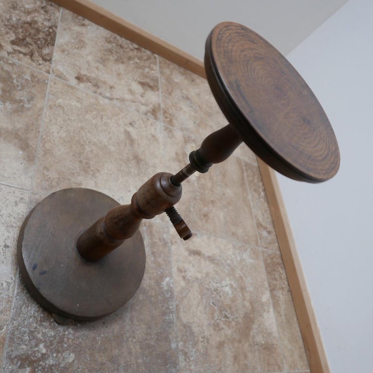 Antique Wooden French Artist Sculpture Stand For Sale at 1stDibs