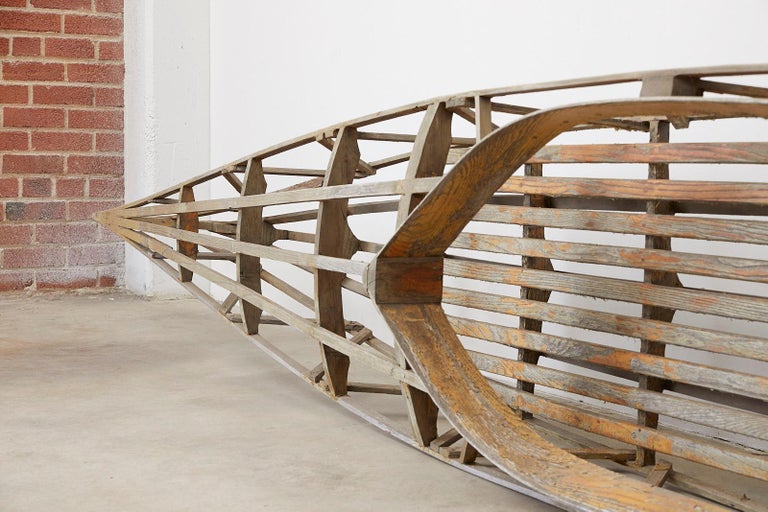 Antique Wooden Kayak or Canoe for Display at 1stdibs
