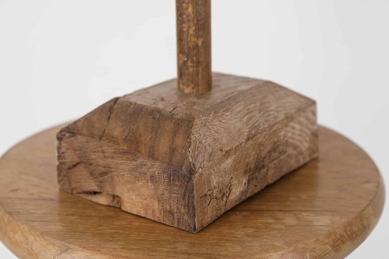 Antique Wooden Milliner's Head Form Sculpture, c.1920 For Sale at 1stDibs