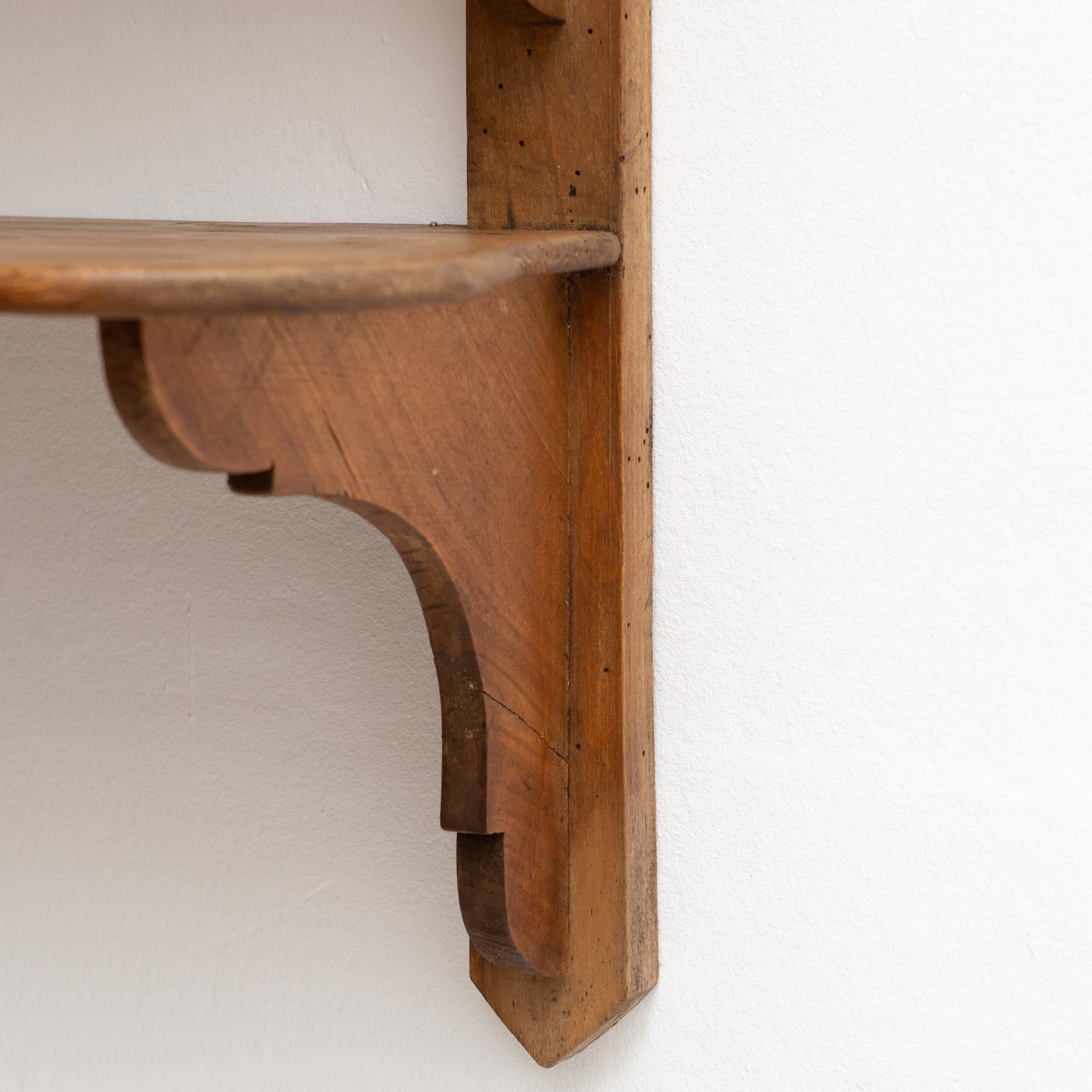 Antique Wooden Wall Cabinet Shelf Unit Modernist Style, circa 1940 at ...