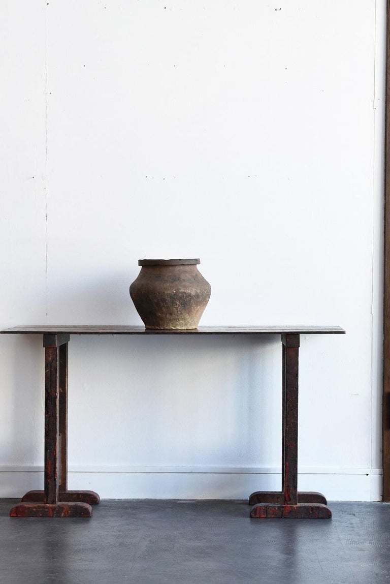 Antique Wooden Workbench Used by Japanese Lacquer Ware Craftsmen ...