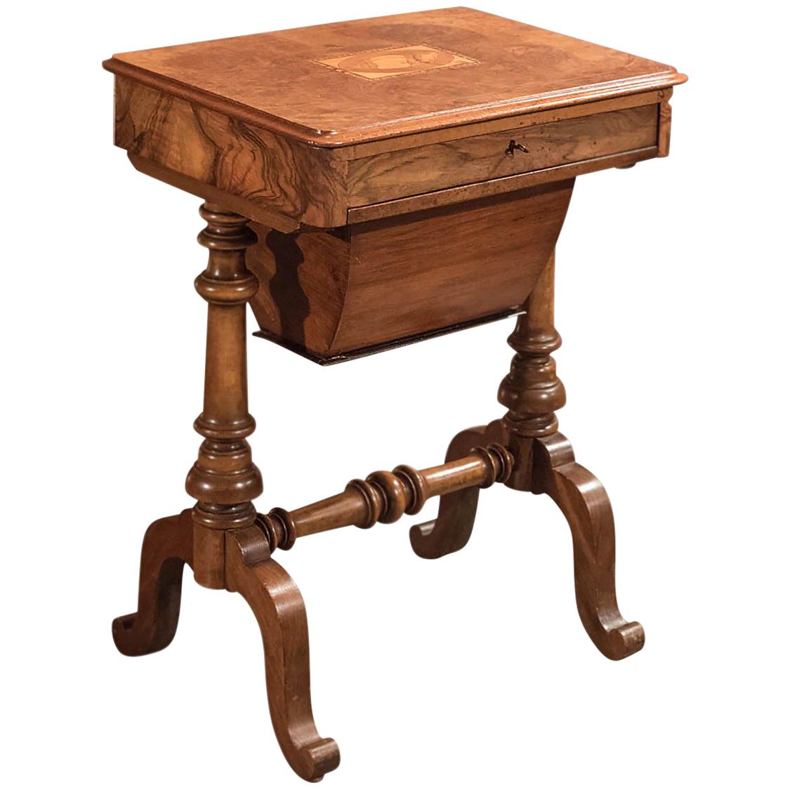 Antique Work Table, Victorian Sewing Table, circa 1860 at 1stDibs