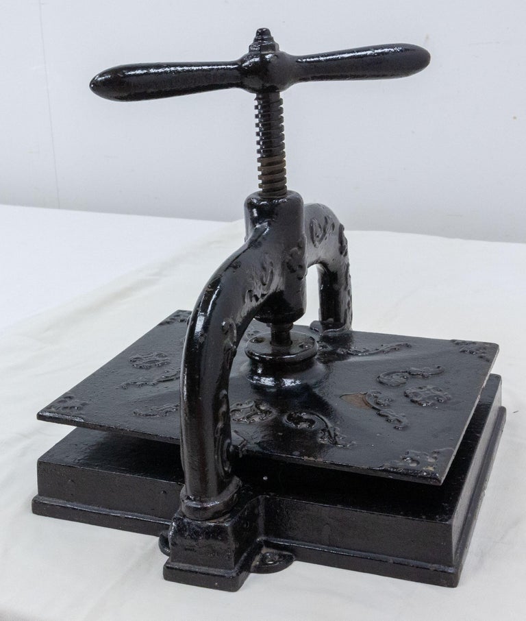 Antique Workshop Book Press Wrought Iron, France, circa 1850 For Sale ...