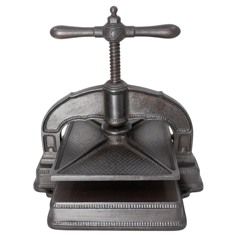 Antique Workshop Book Press Wrought Iron, France, circa 1850 For Sale ...