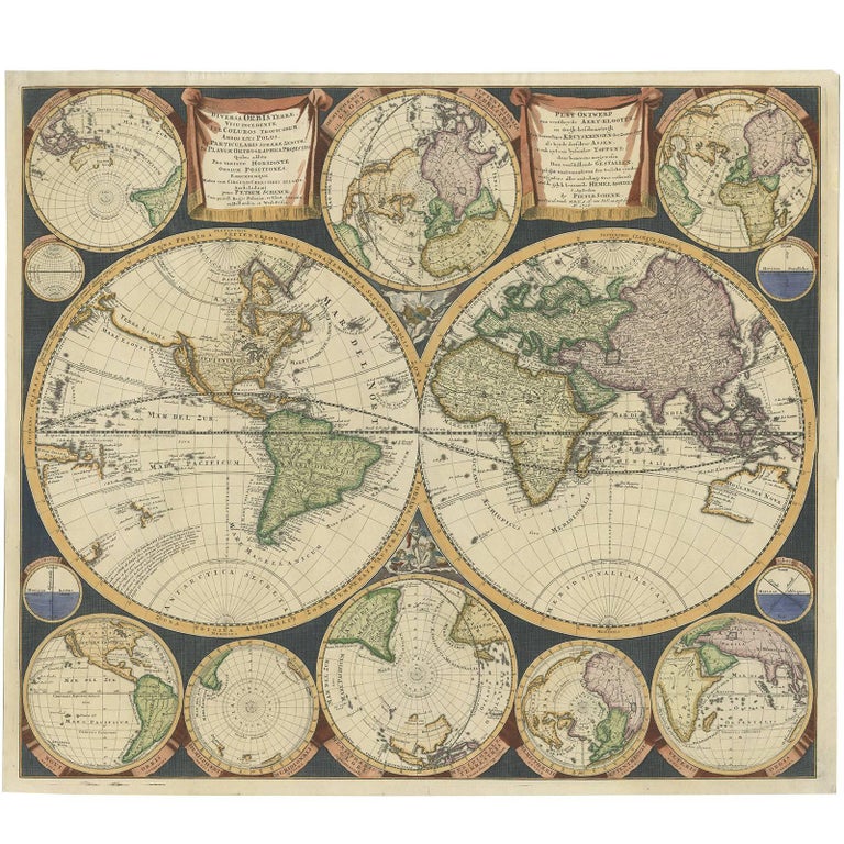 World Map By Peter Schenk The Elder - Map