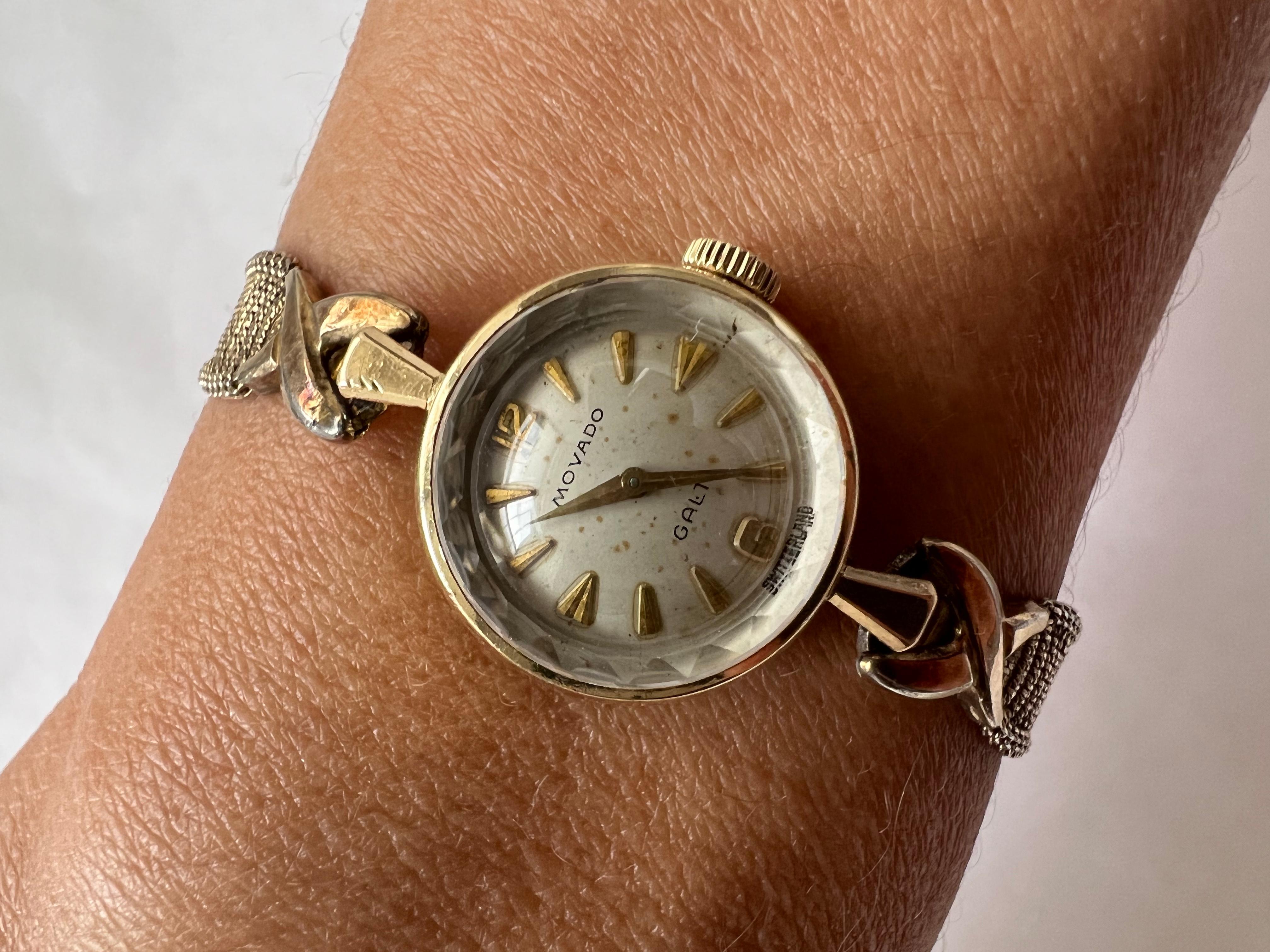 Antique Wrist Watch Silver Finish Galt Silverware Vintage Estate ...