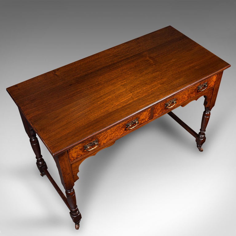 Antique Writing Desk, English, Amboyna, Study, Drawing Room, Table ...