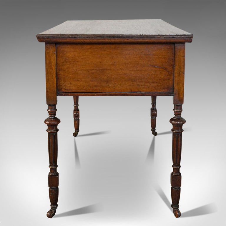 Antique Writing Desk, English, Walnut, Table, James Shoolbred ...