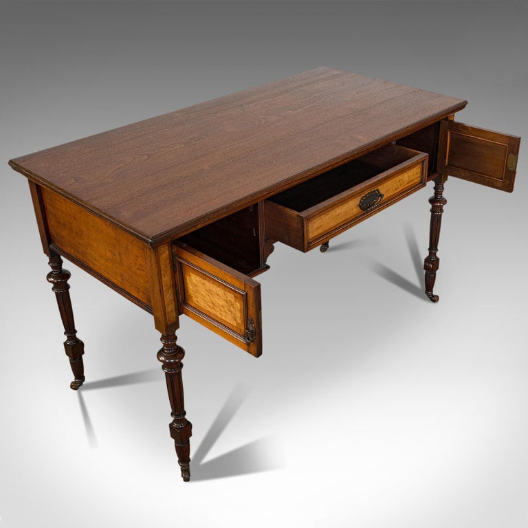 Antique Writing Desk, English, Walnut, Table, James Shoolbred ...