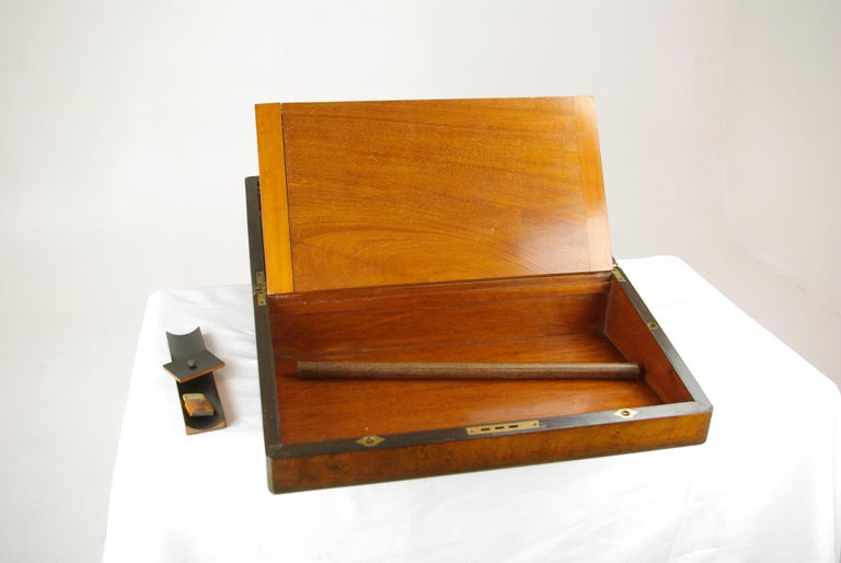 Antique Writing Slope, Victorian Lap Desk, Walnut, Scotland 1860s ...