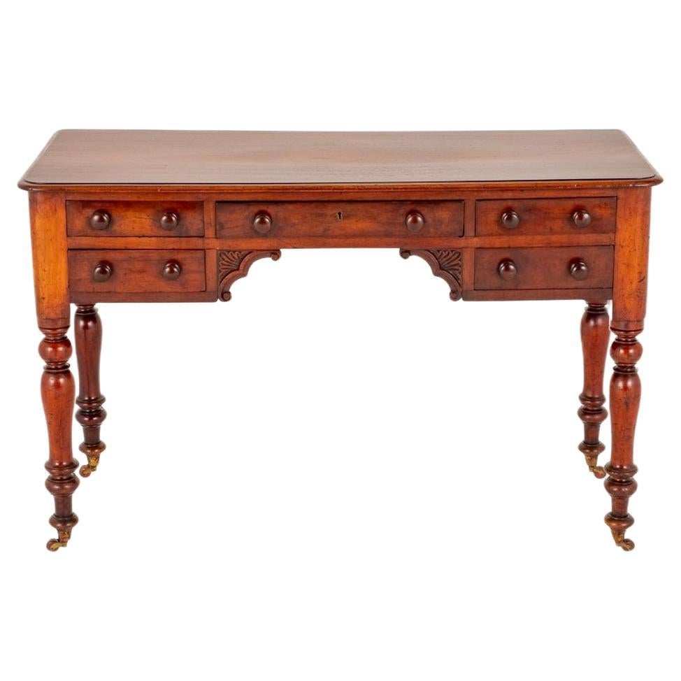 Antique Writing Table Victorian Mahogany Desk 1870 For Sale at 1stDibs