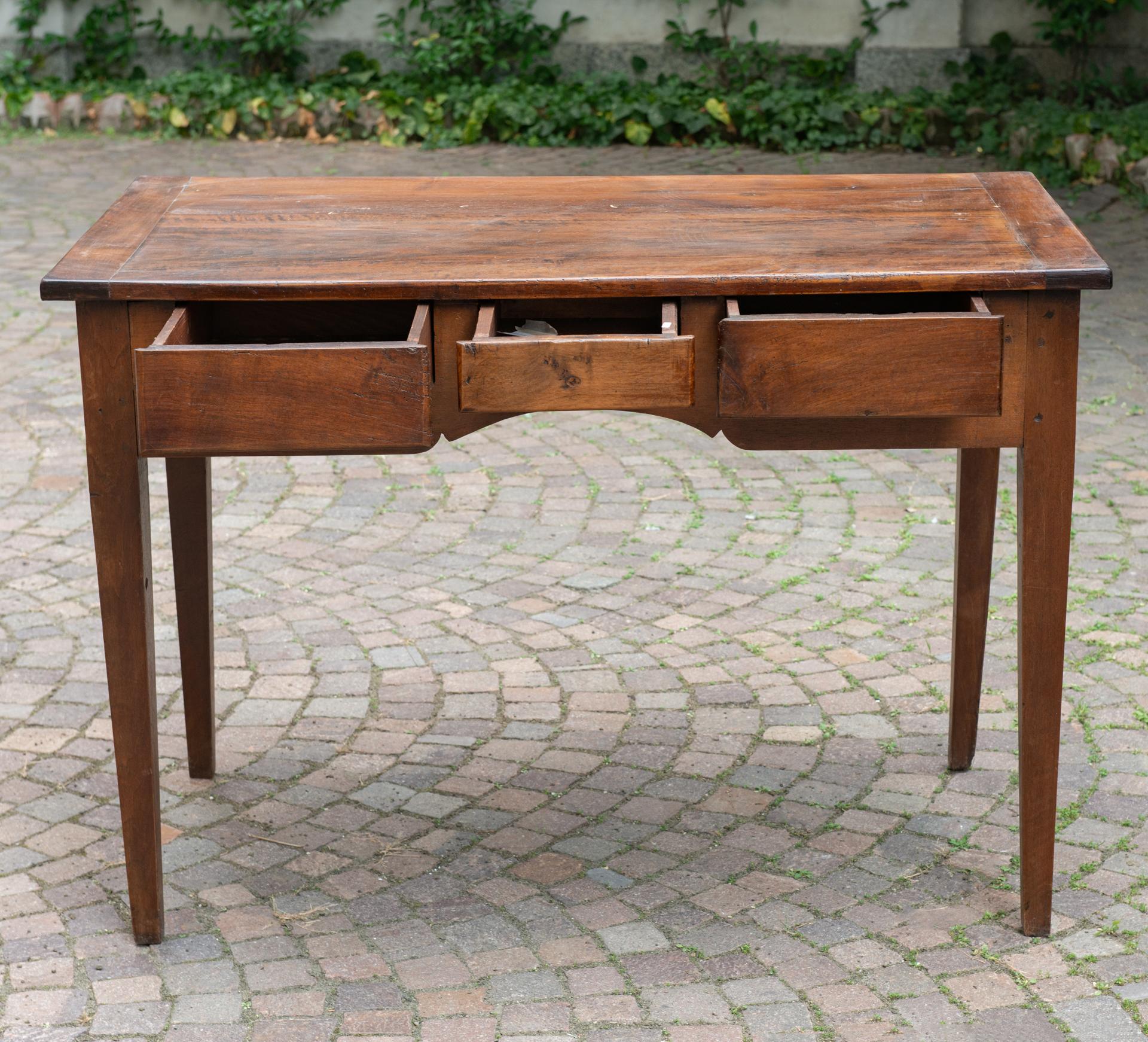 Antique Writing Walnut Desk For Sale at 1stDibs
