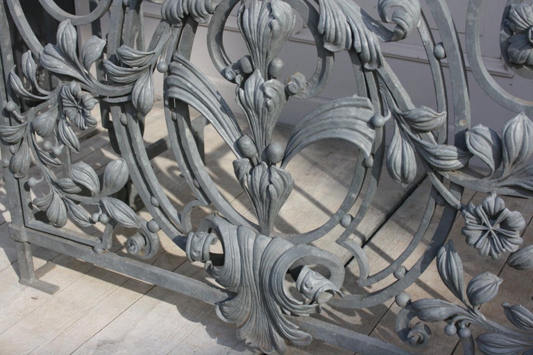 Antique Wrought Iron Balcony Railing, French at 1stDibs | french ...