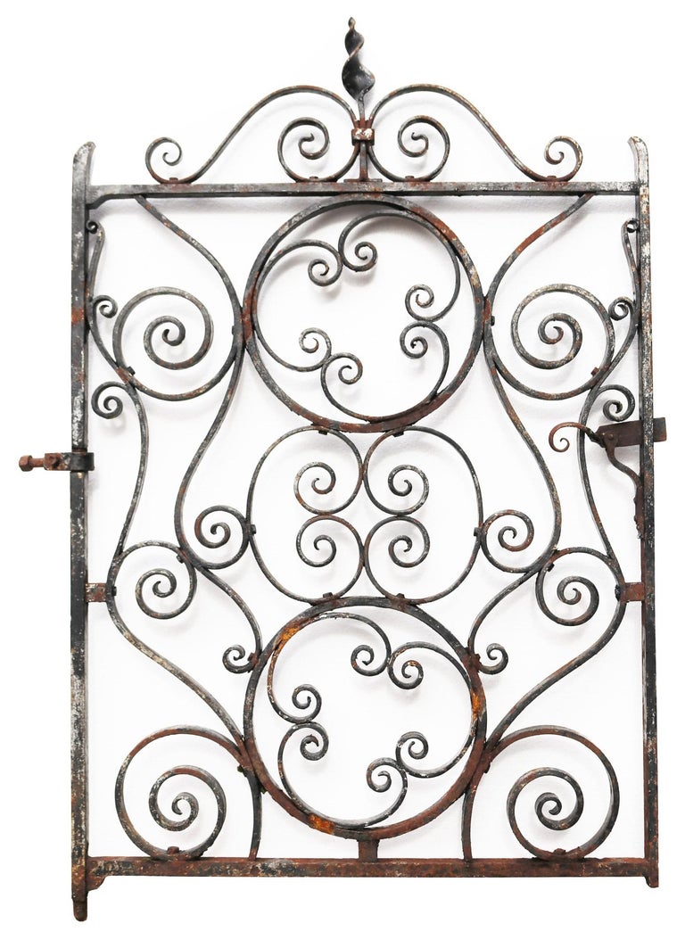 Antique Wrought Iron Gate at 1stDibs