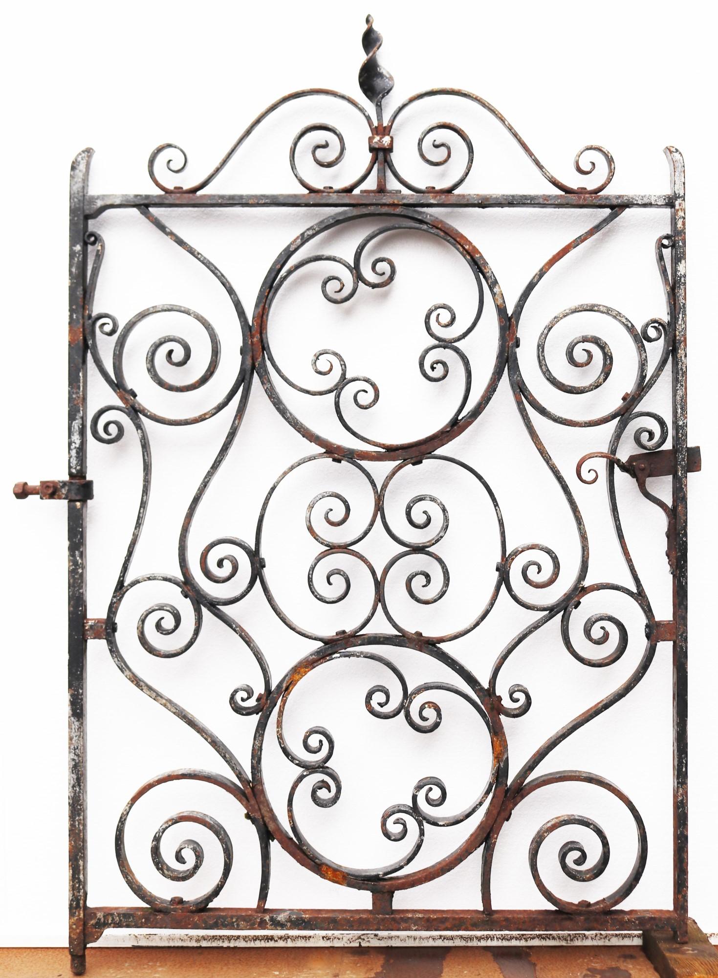 Antique Wrought Iron Gate at 1stDibs