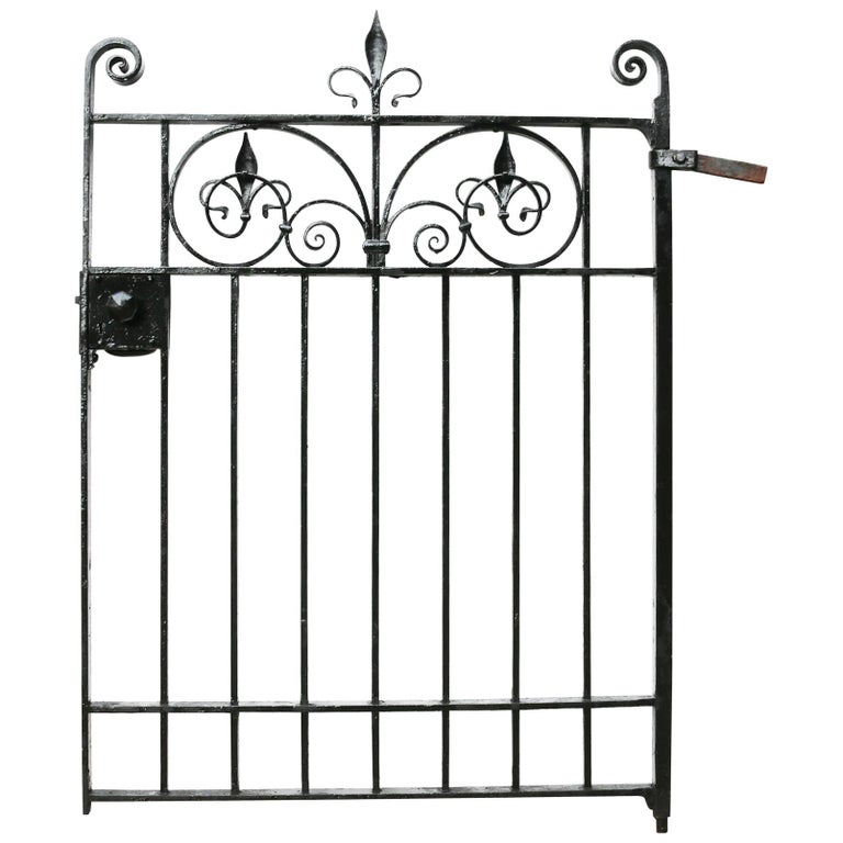 Antique Wrought Iron Pedestrian Gate at 1stDibs