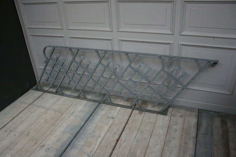 Antique Wrought Iron Stair Railing, Sandblasted and Galvanized For Sale ...