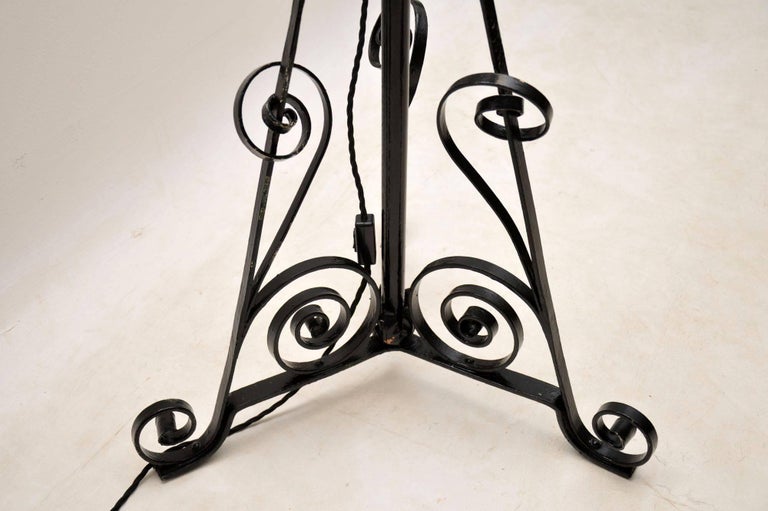 Antique Wrought Iron Telescopic Lamp at 1stDibs
