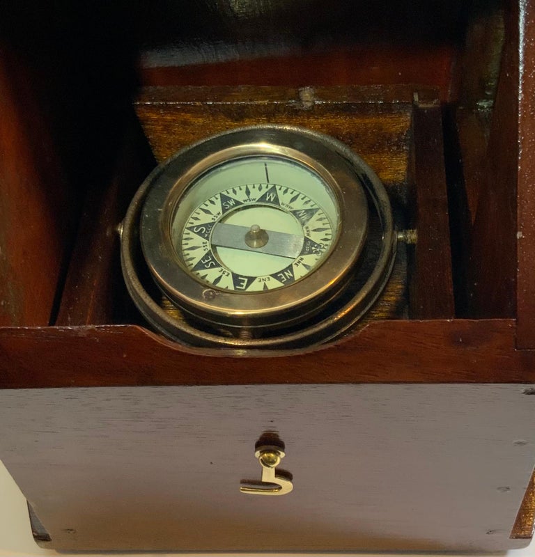 Antique Yacht Or Boat Binnacle Compass by Polaris For Sale at 1stDibs