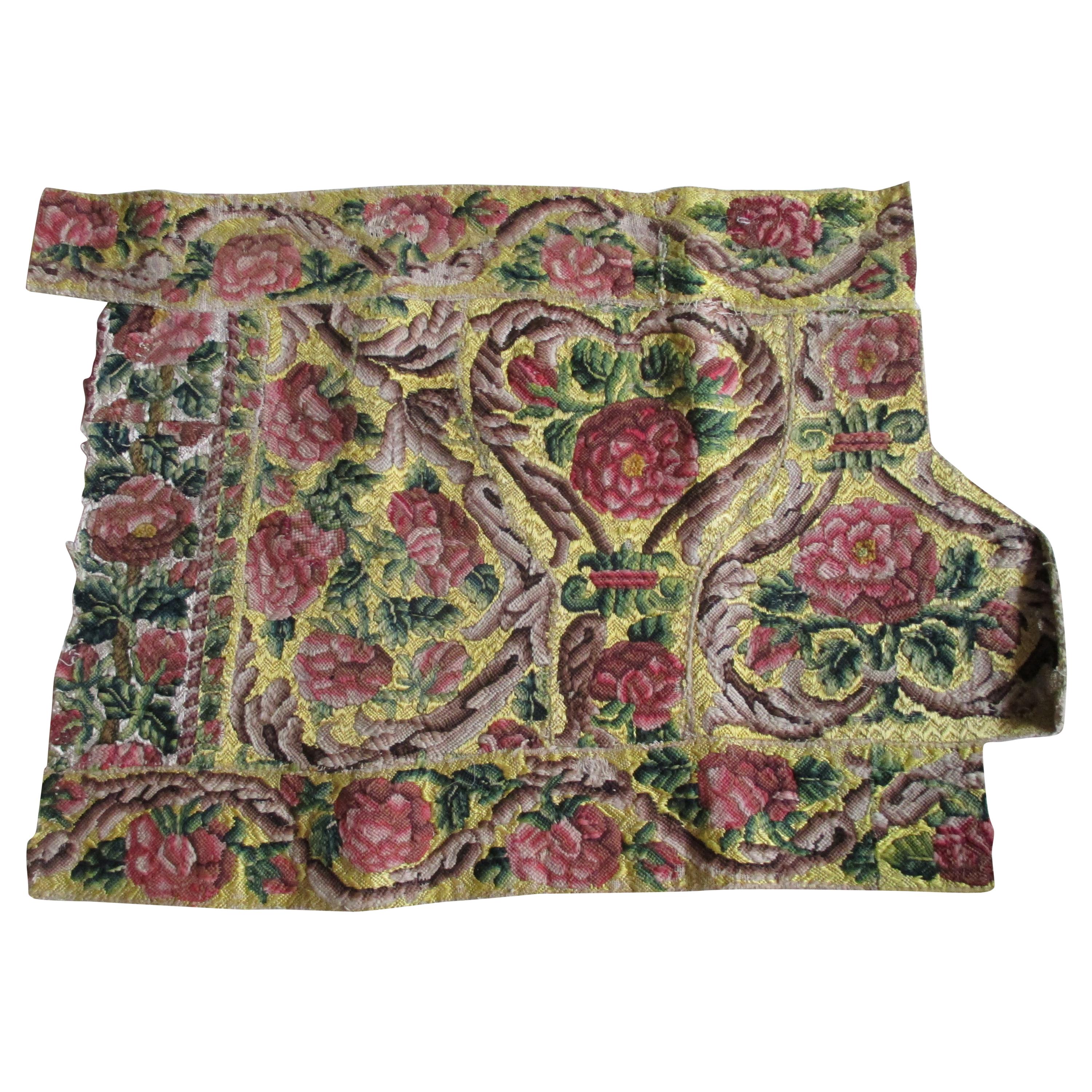 Large Petit Point Framed Tapestry at 1stDibs