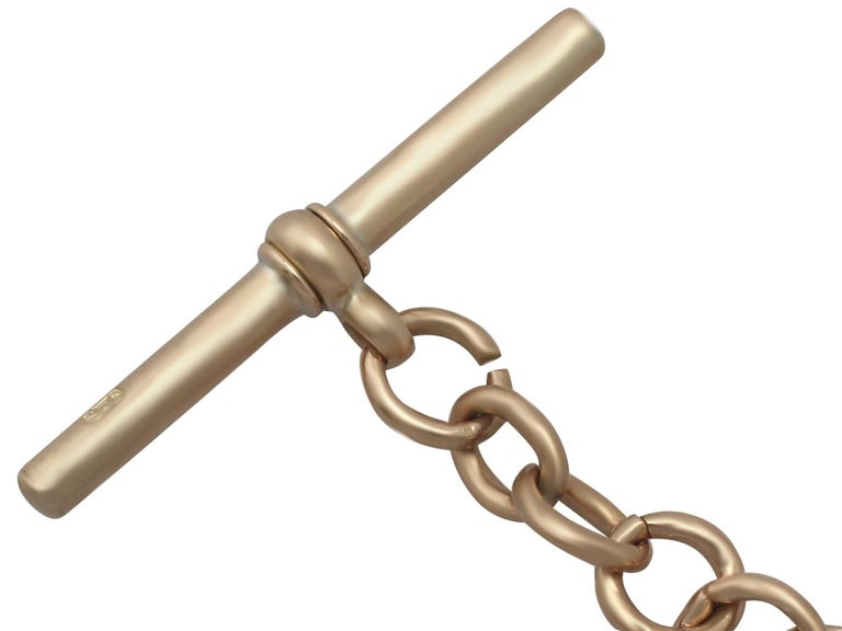Antique Yellow Gold Double Albert Watch Chain at 1stDibs