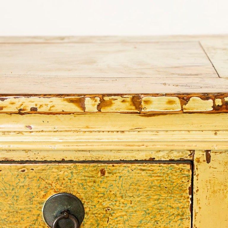 Antique Yellow Painted Laquered Sideboard Console Buffet from China at ...