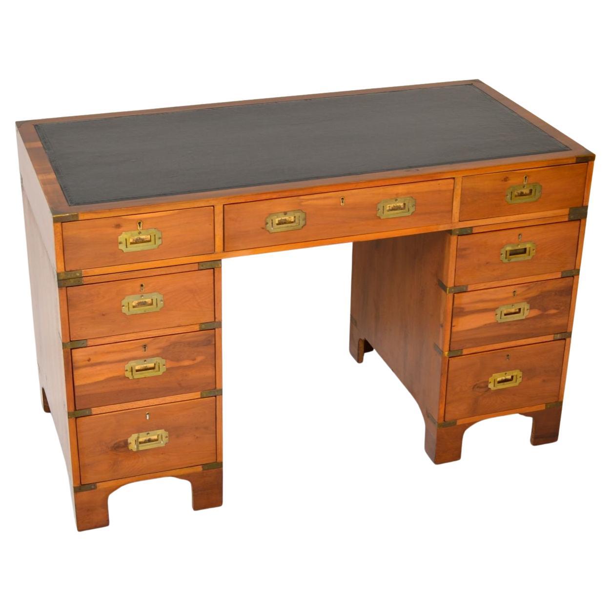 Antique Mahogany Military Campaign Desk at 1stDibs