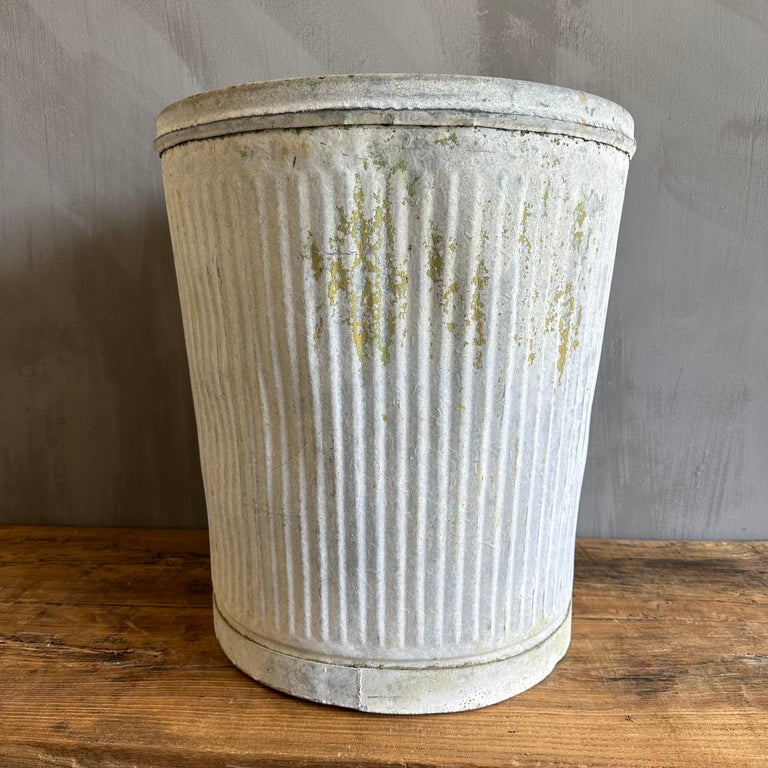 Antique Zinc Flower Container Planters For Sale at 1stDibs