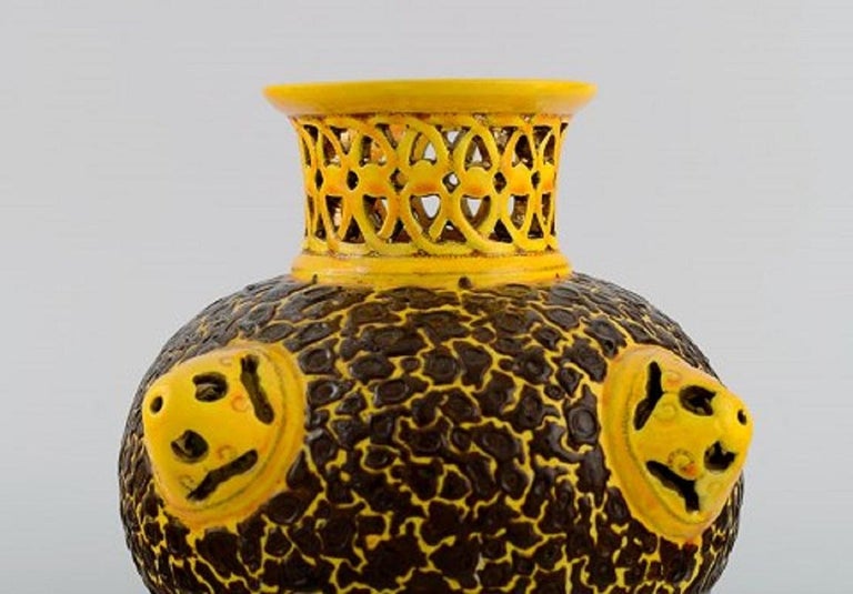 Antique Zsolnay Vase in Openwork Glazed Ceramics, 1882-1885, Museum ...
