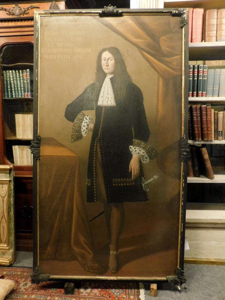 Antiques Paintings Oil Canvas, Rare Portraits of the Cigalini Family ...