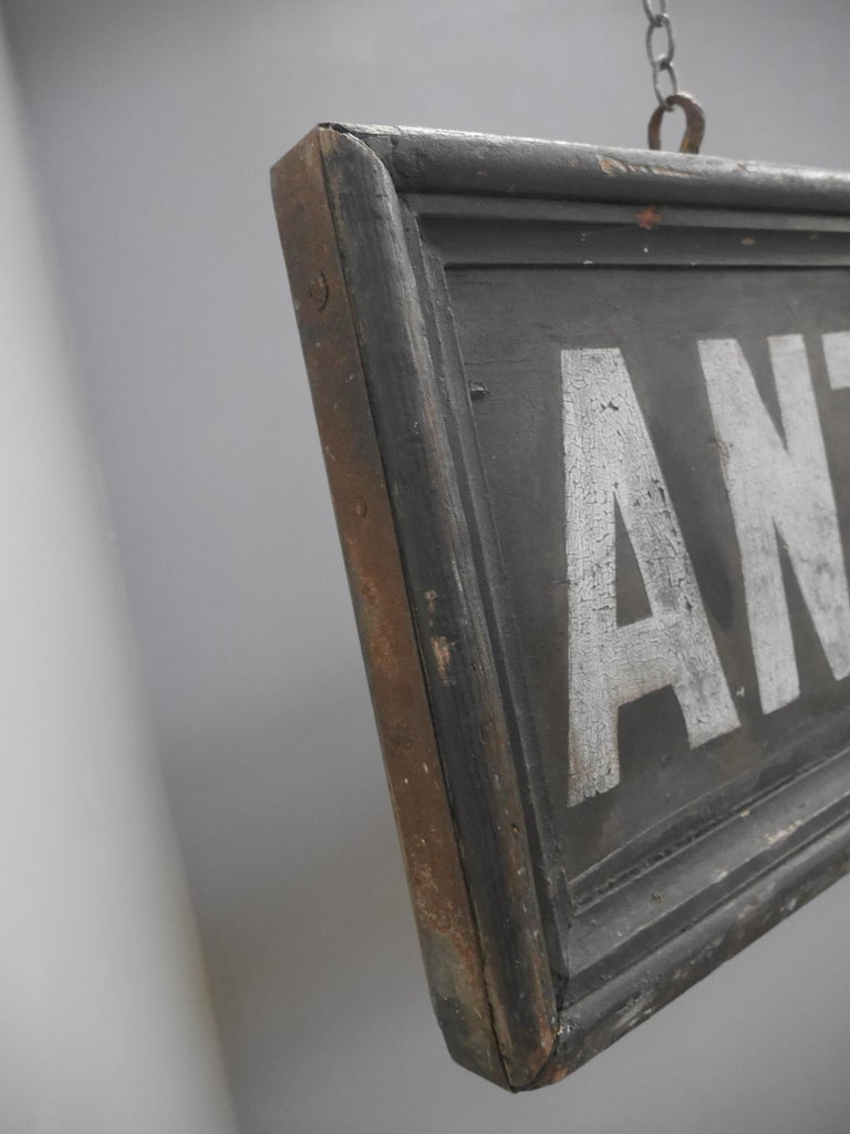 Antiques Trade Sign - Formerly of London's Portobello Road For Sale at ...