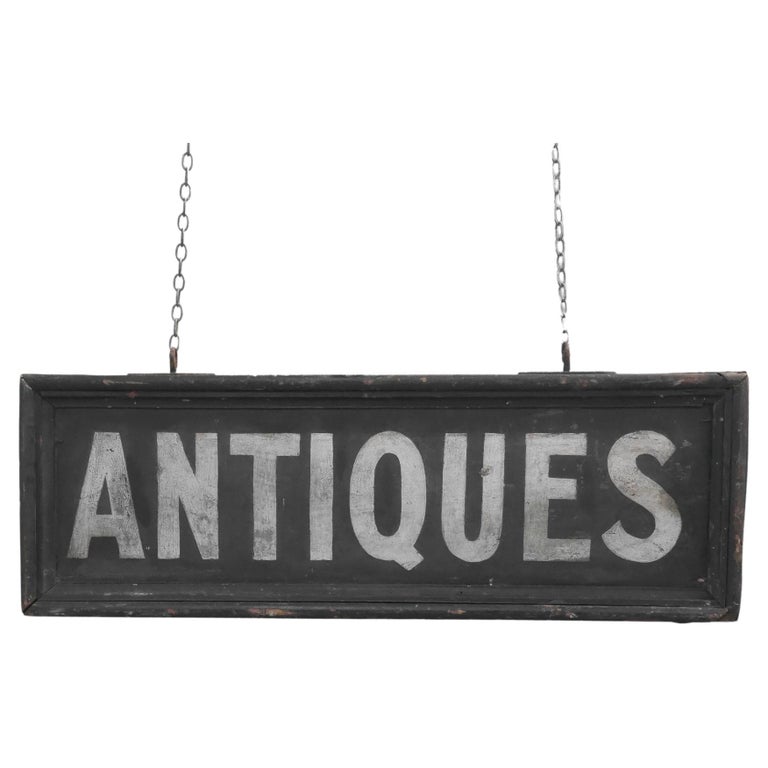 Antiques Trade Sign - Formerly of London's Portobello Road For Sale at ...