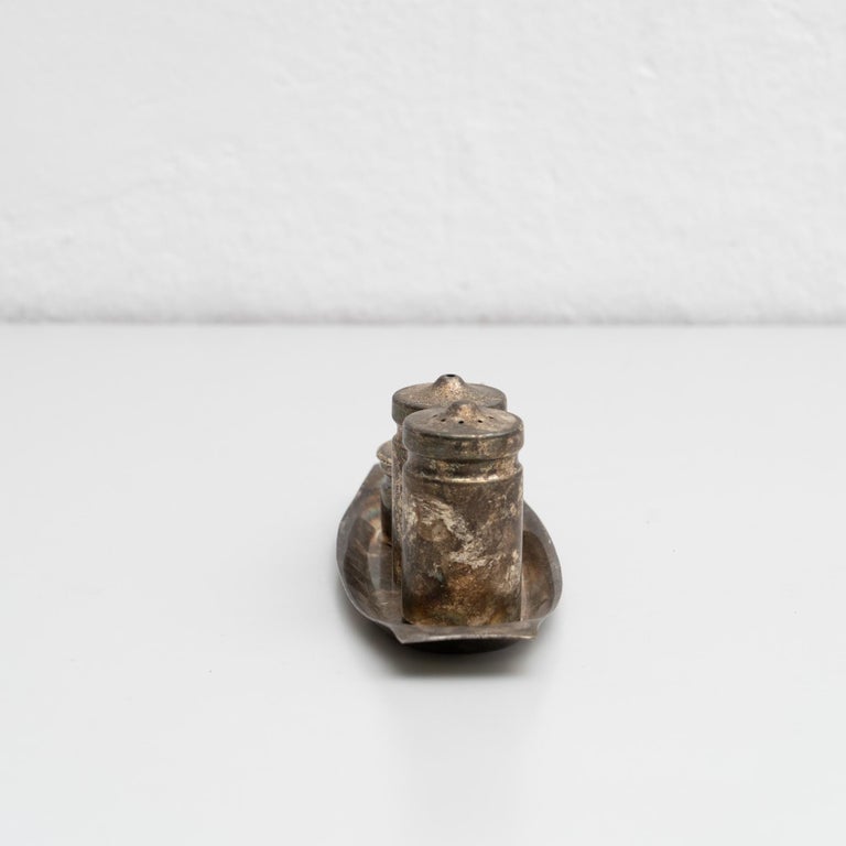 Antiqure Catalan Metal Cruet Set, circa 1940 For Sale at 1stDibs