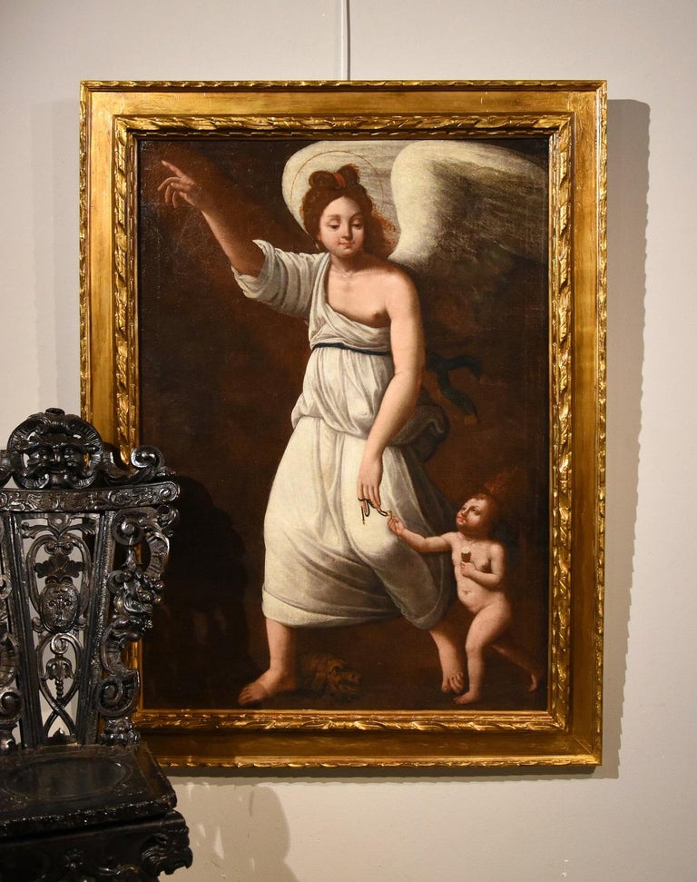 Guardian Angel Gramatica Paint Oil on canvas Old master 17th Century ...