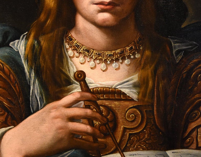 Muse Allegory Geometry Gramatica Paint Oil on canvas Old master 17th ...