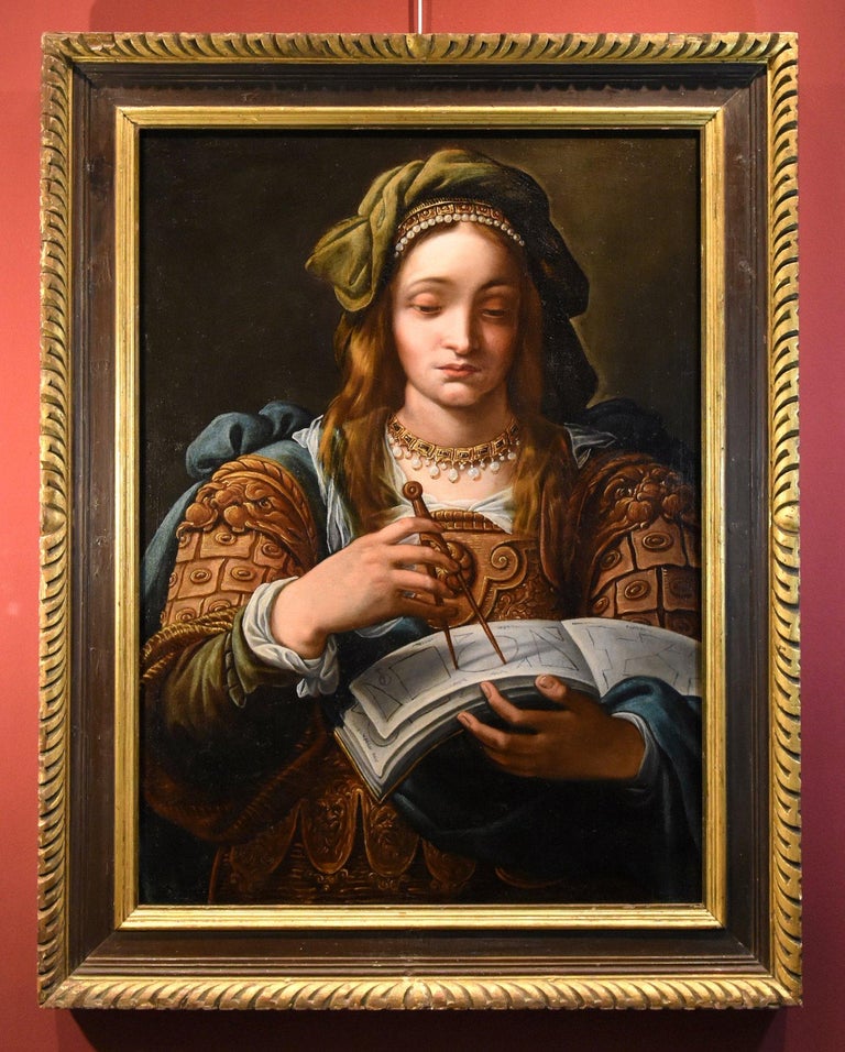 Muse Allegory Geometry Gramatica Paint Oil on canvas Old master 17th ...
