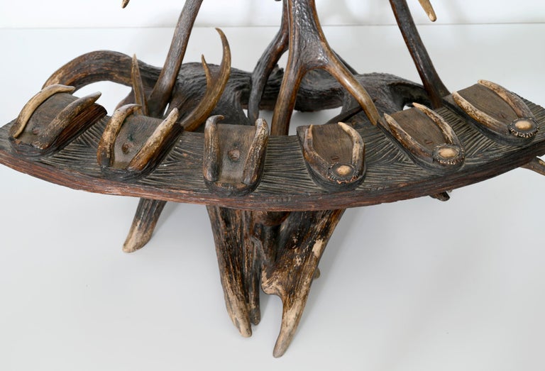 19th Century, European, Antler Gun Rack and Stand, Brown, Wood For Sale ...