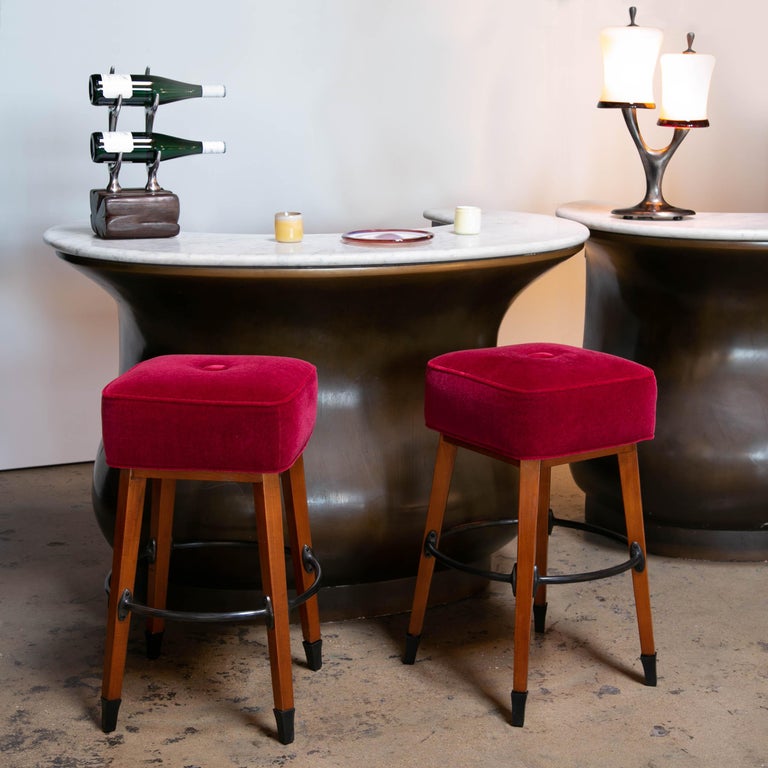 Antler Wine Bottle Display, Cast Aluminum + Ironwood, Jordan Mozer ...