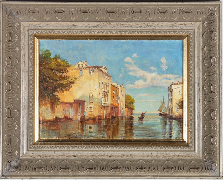 After Antoine Bouchard (1879-1942) - 20th Century Oil, Golden Venice at ...
