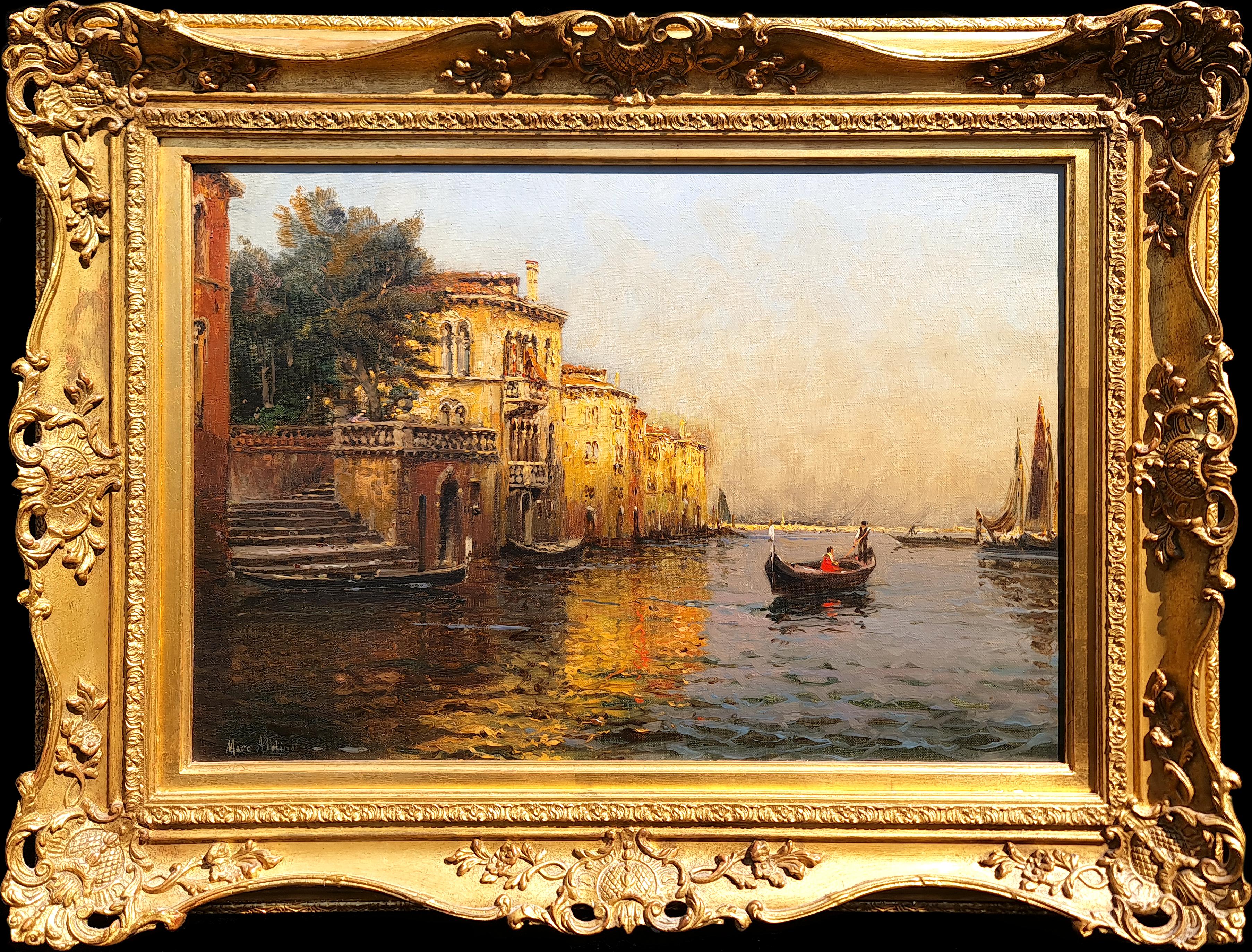 Antoine Bouvard Snr. - Backwater Canal, Venice For Sale at 1stDibs