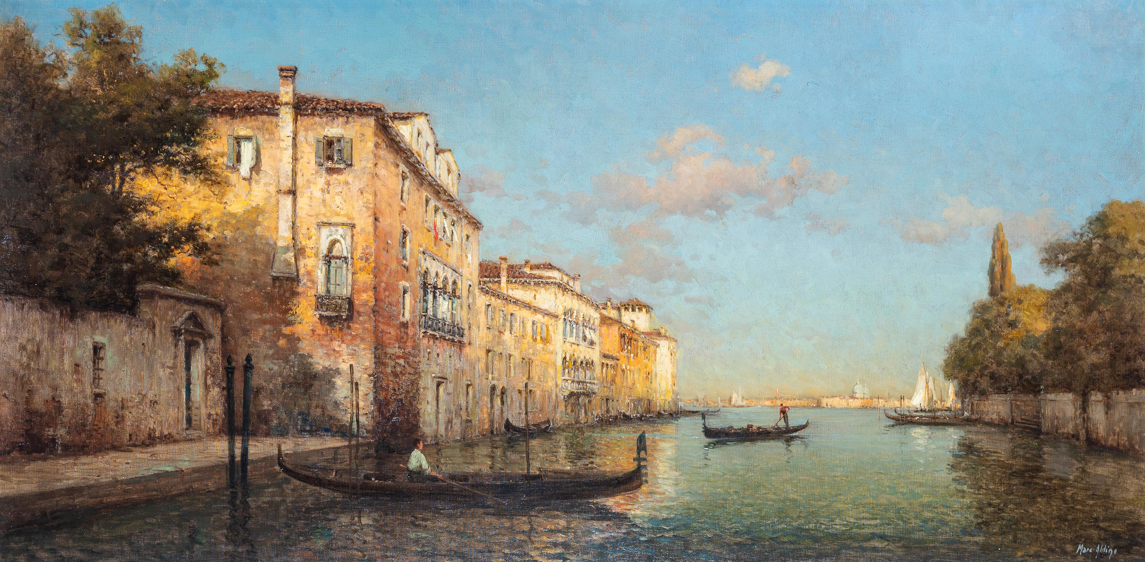 Antoine Bouvard (Marc Aldine) - 'The Golden City' 20th Century painting ...