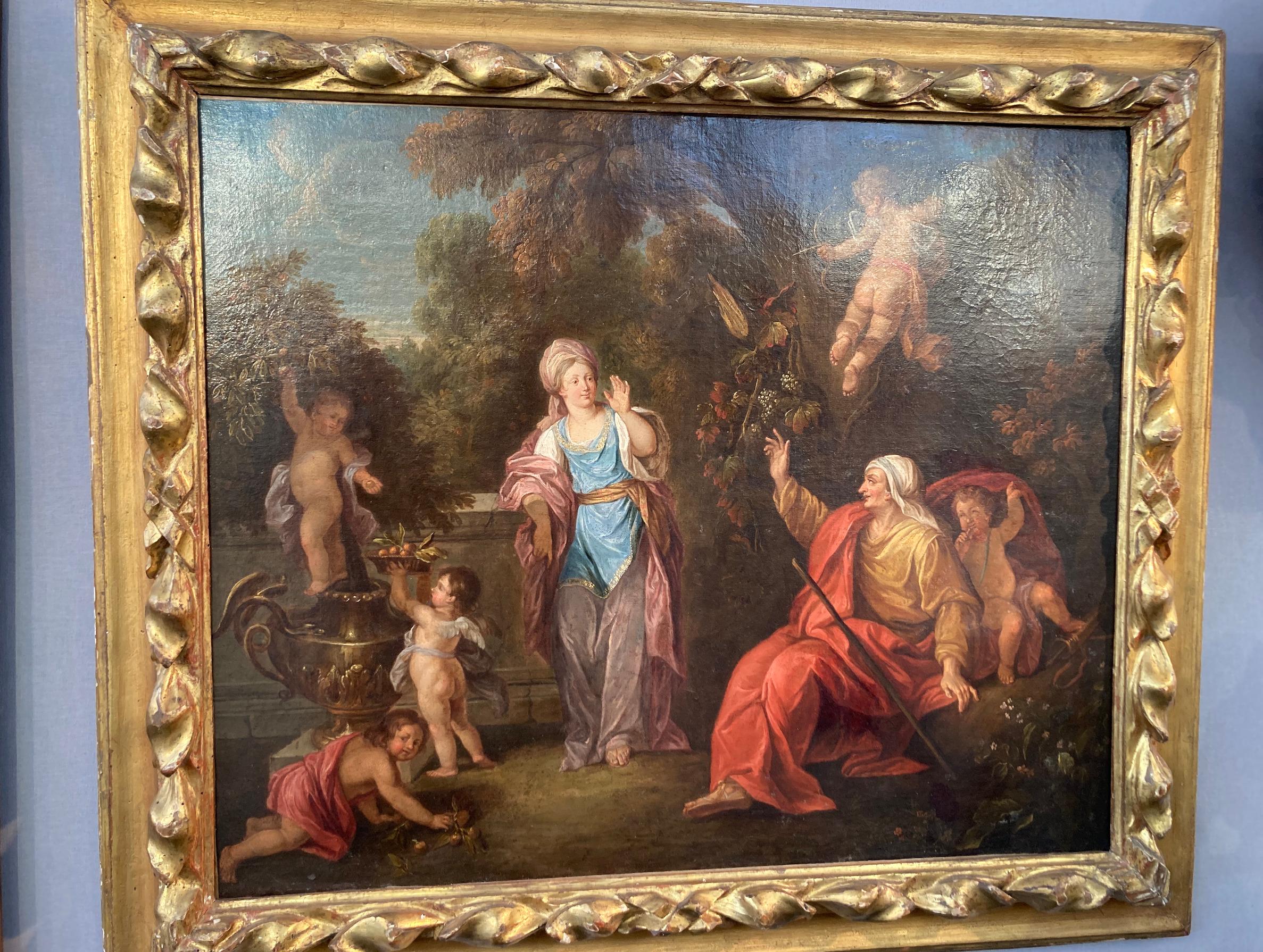 Ecole française vers 1740. Pomone e Vertumne dans le goût d'Antoine ...