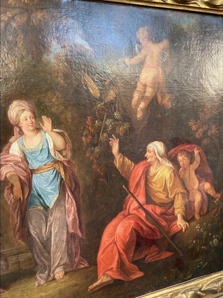 French School Around 1740. Pomone And Vertumne Attributed To Antoine ...