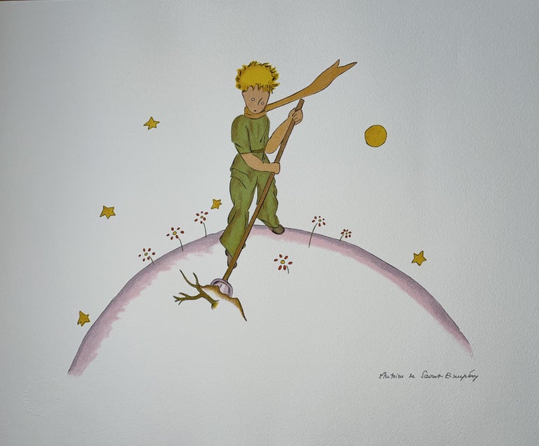 Le Petit Prince sur sa planète - Antoine De Saint-Exupéry at 1stDibs