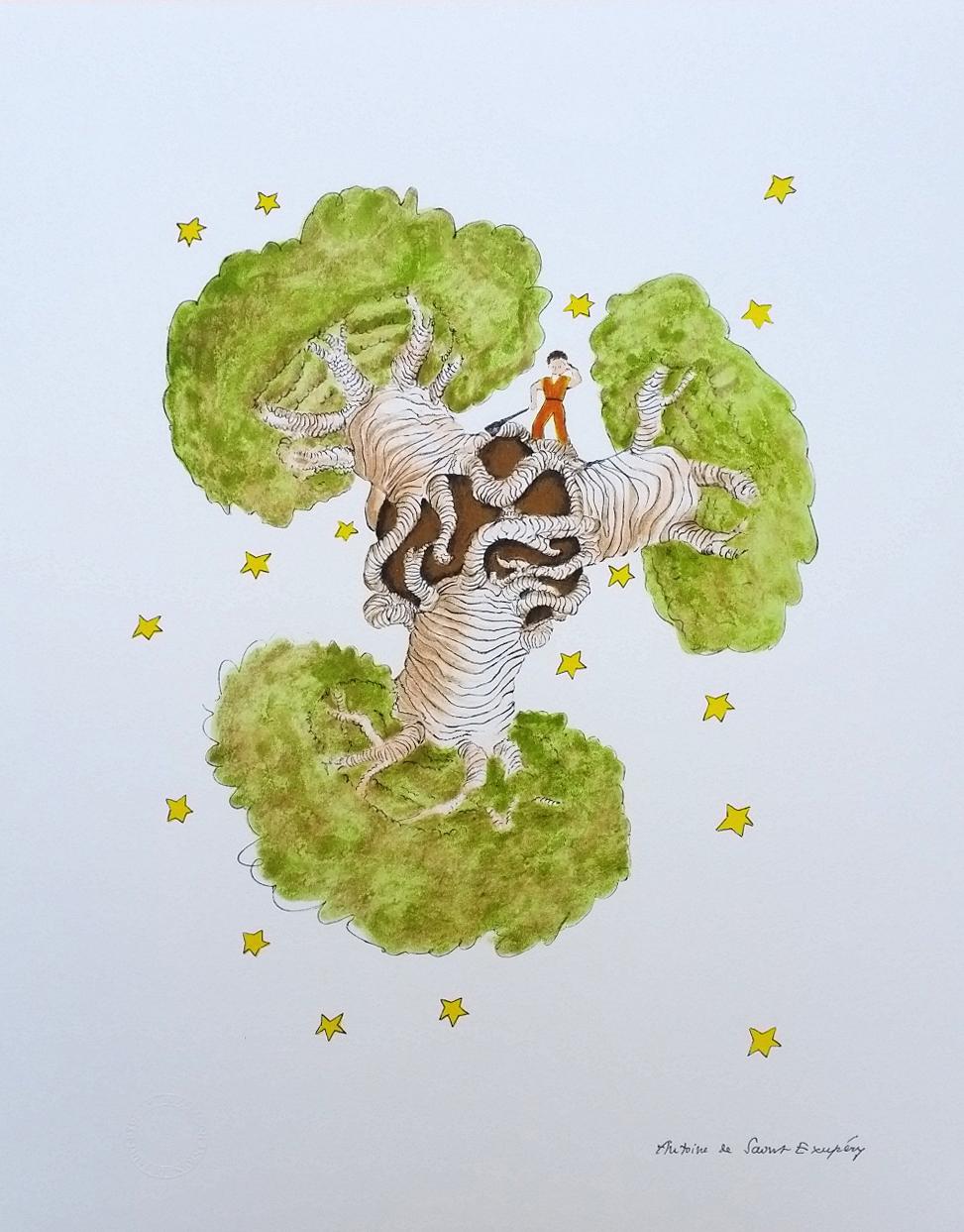 Antoine de saint Exupery - The Little Prince and the Baobabs L at 1stDibs